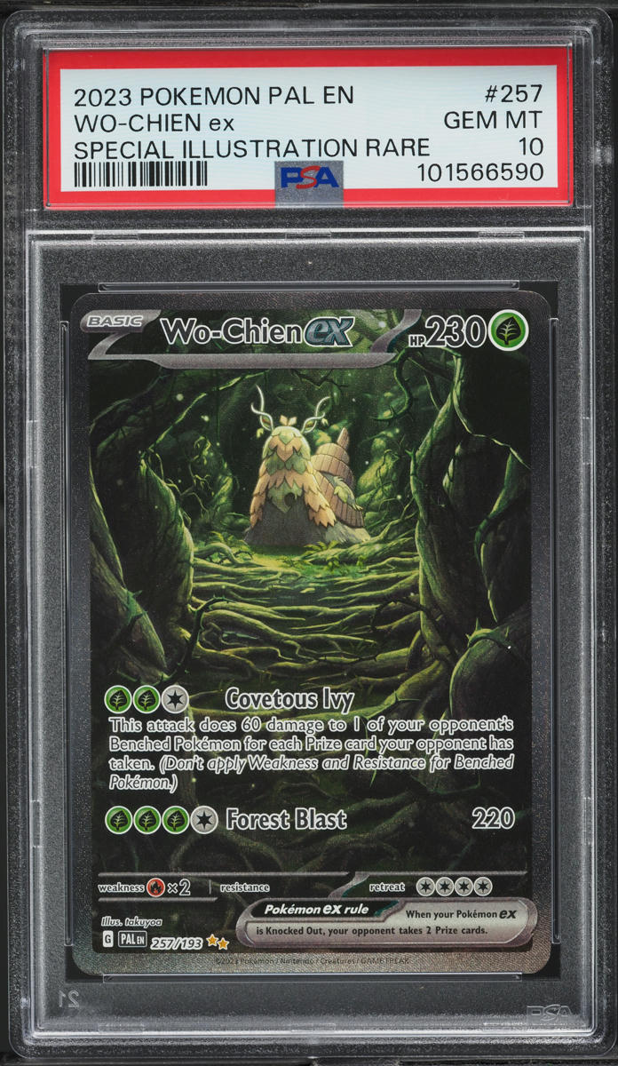 2023 Pokemon SV Paldea Evolved SIR Wo-Chien ex #257 PSA 10 GEM MINT on ...