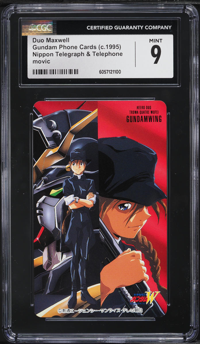 1995 Nippon Japanese Gundam Phone Cards Movic Duo Maxwell CGC 9 MINT on ...