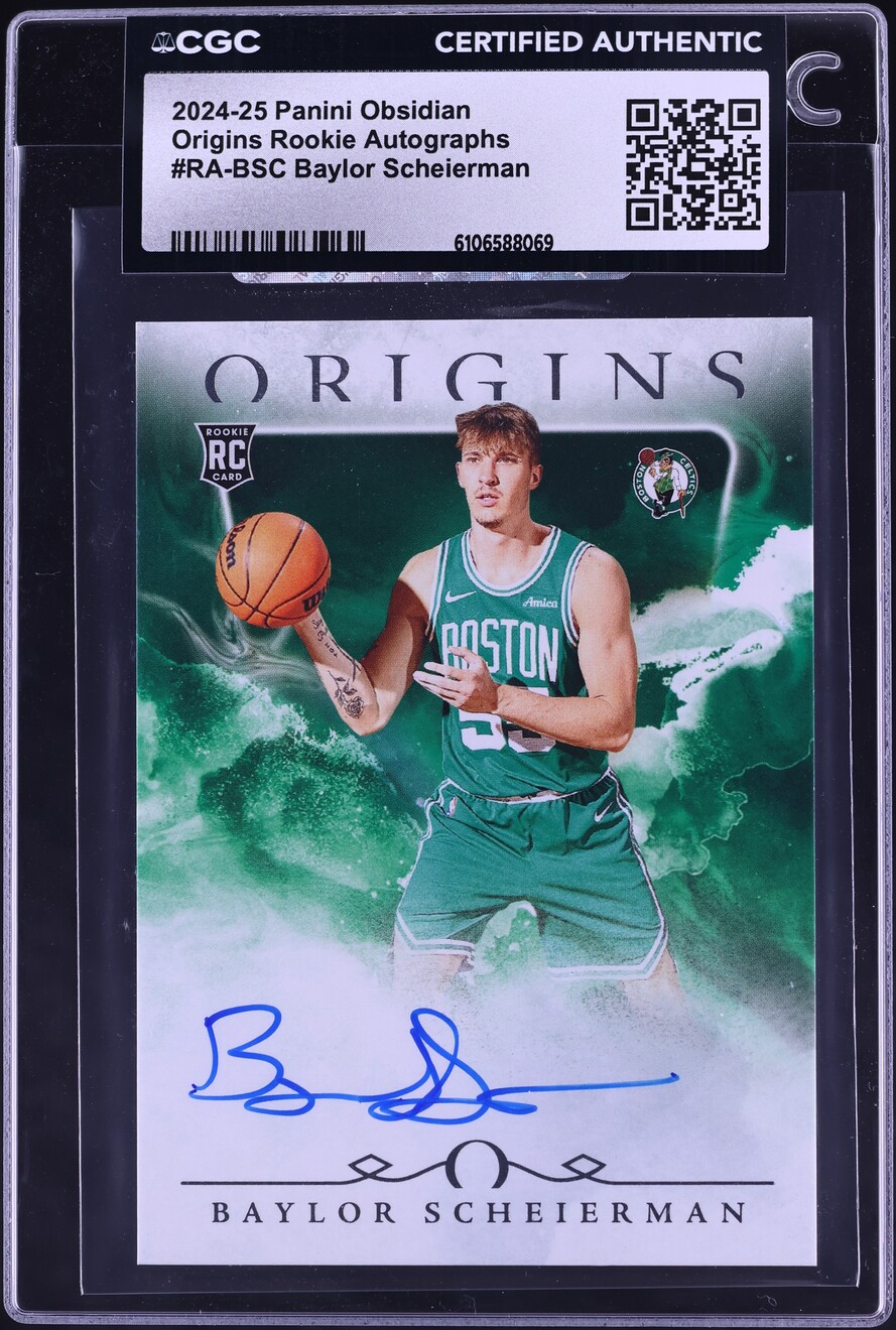 2024-25 Panini Obsidian Origins Baylor Scheierman ROOKIE AUTO #RA-BSC ...