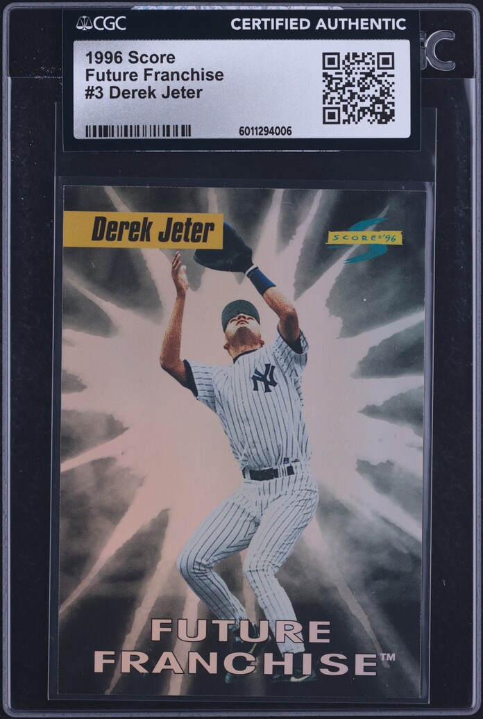 1996 Score Future Franchise Derek Jeter ROOKIE #3 CGC AUTH on Fanatics ...