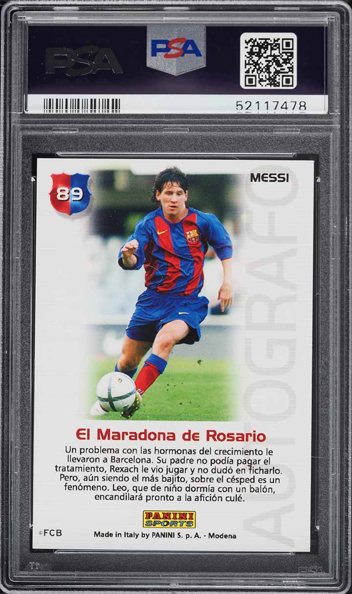2004 Panini Sports Mega Cracks Barca Campeon Lionel Messi ROOKIE #89 ...