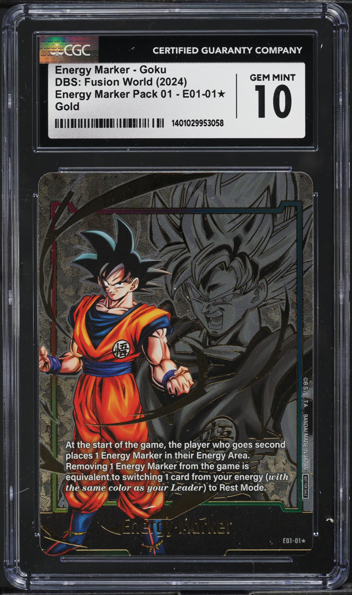 2024 Dragon Ball Super Fusion World Pack Gold Energy Marker Goku CGC 10 GEM MINT on Fanatics Collect
