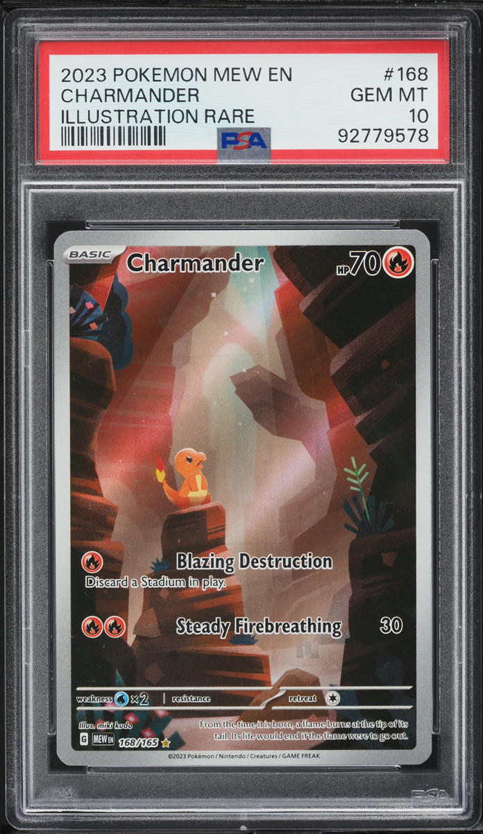 2023 Pokemon Scarlet & Violet 151 IR Charmander #168 PSA 10 GEM MINT on ...