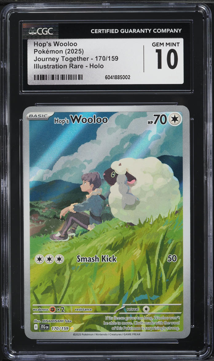 2025 Pokemon SV Journey Together IR Hop's Wooloo #170 CGC 10 GEM MINT ...