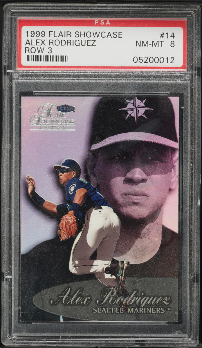 1999 Flair Showcase Row 3 Alex Rodriguez #14 PSA 8 NM-MT on Fanatics ...