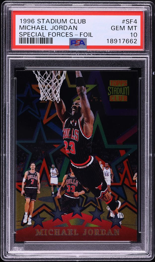 1996 Stadium Club Special Forces Foil Michael Jordan #SF4 PSA 10 GEM ...