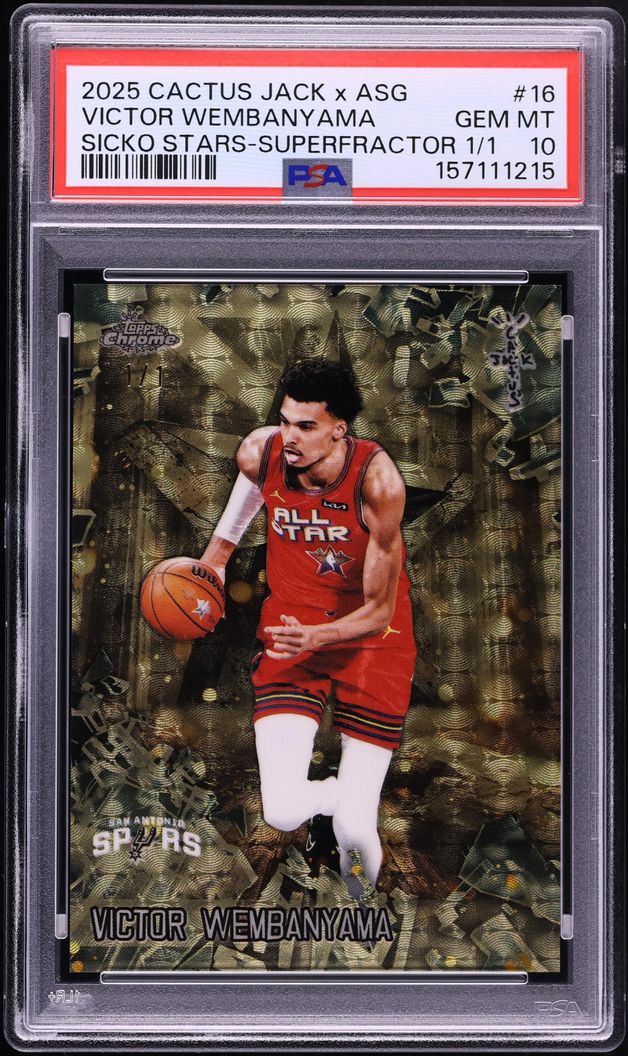 2025 Topps Chrome Cactus Jack X ASG Sicko Stars Superfractor Victor ...