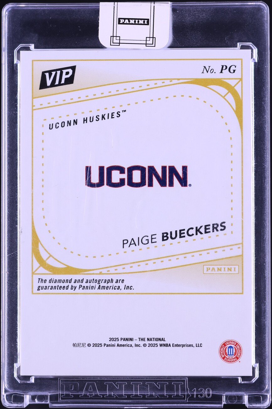 2025 Panini The National VIP Diamond Gems Paige Bueckers ROOKIE AUTO 1/ ...