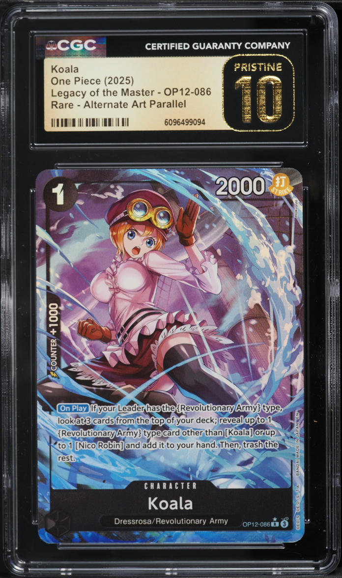 2025 One Piece Legacy Of The Master Alt Art Parallel Koala #OP12-086 CGC 10 PRISTINE on Fanatics ...