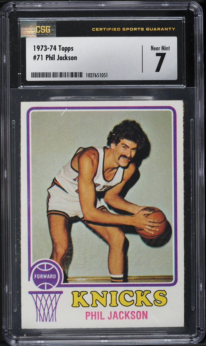 1973 Topps Basketball Phil Jackson #71 CSG 7 NRMT on Fanatics Collect