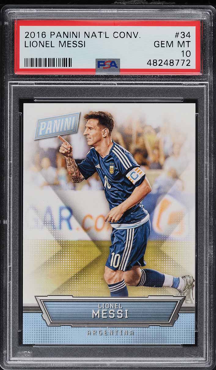 2016 Panini National Convention Lionel Messi #34 PSA 10 GEM MINT on ...