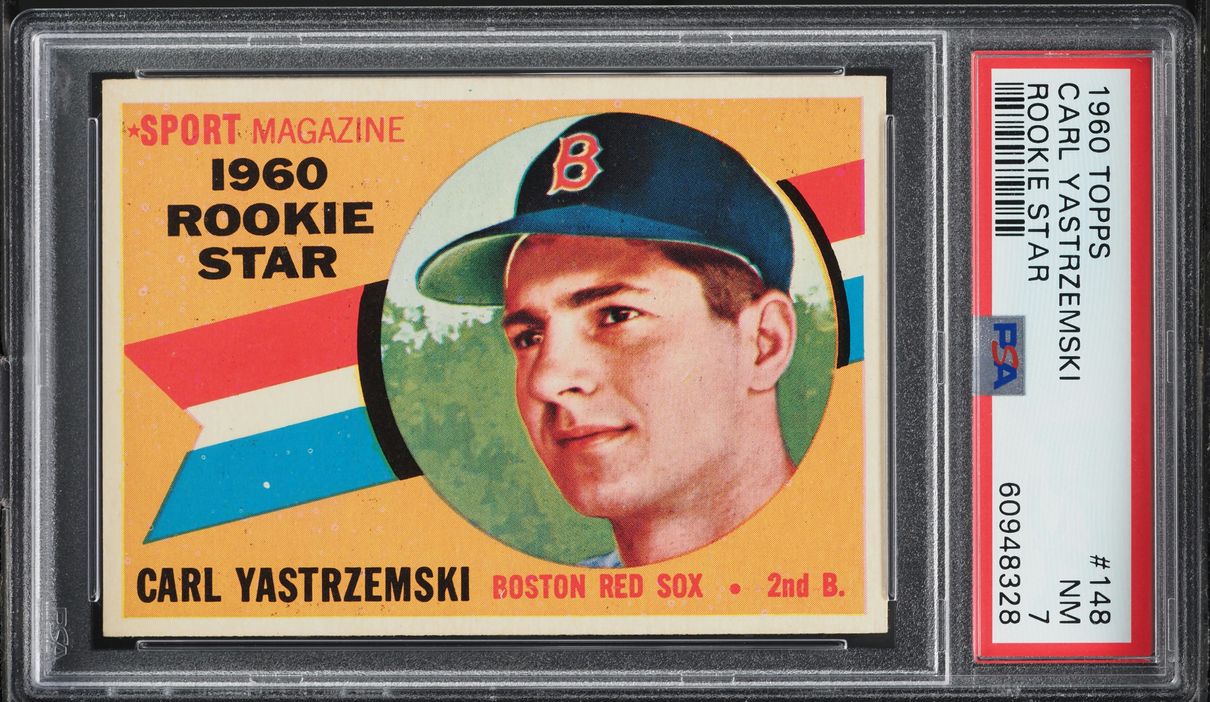1960 Topps Carl Yastrzemski ROOKIE #148 PSA 7 NRMT on Fanatics Collect