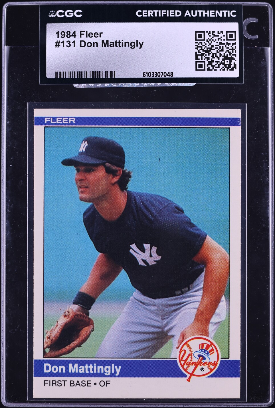 1984 Fleer Don Mattingly ROOKIE #131 CGC AUTH on Fanatics Collect