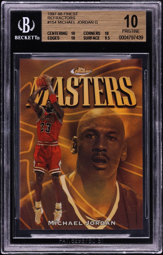 1997 Finest Refractor Michael Jordan /289 #154 BGS 10 PRISTINE on ...