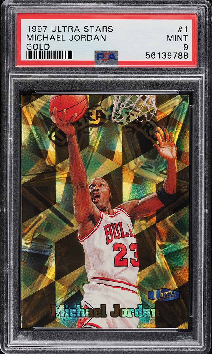 1997 Ultra Stars Gold Michael Jordan #1 PSA 9 MINT on Fanatics Collect