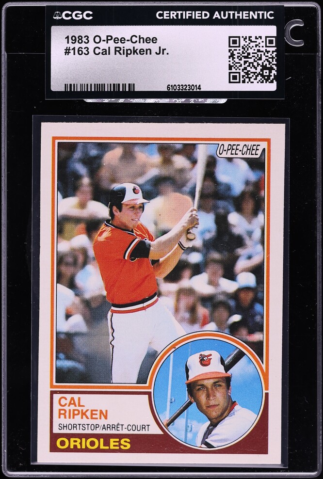 1983 O-Pee-Chee Cal Ripken Jr. #163 CGC AUTH on Fanatics Collect