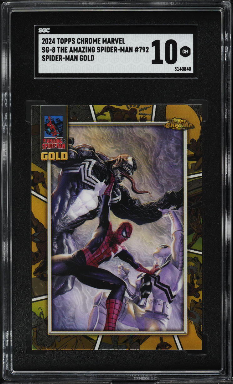 2024 Topps Chrome Marvel Spider-Man Gold The Amazing Spider-Man #792 ...