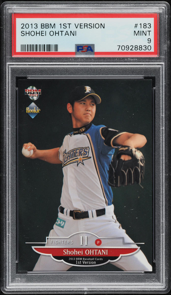 2013 BBM 1st Version Shohei Ohtani ROOKIE #183 PSA 9 MINT on Fanatics Collect