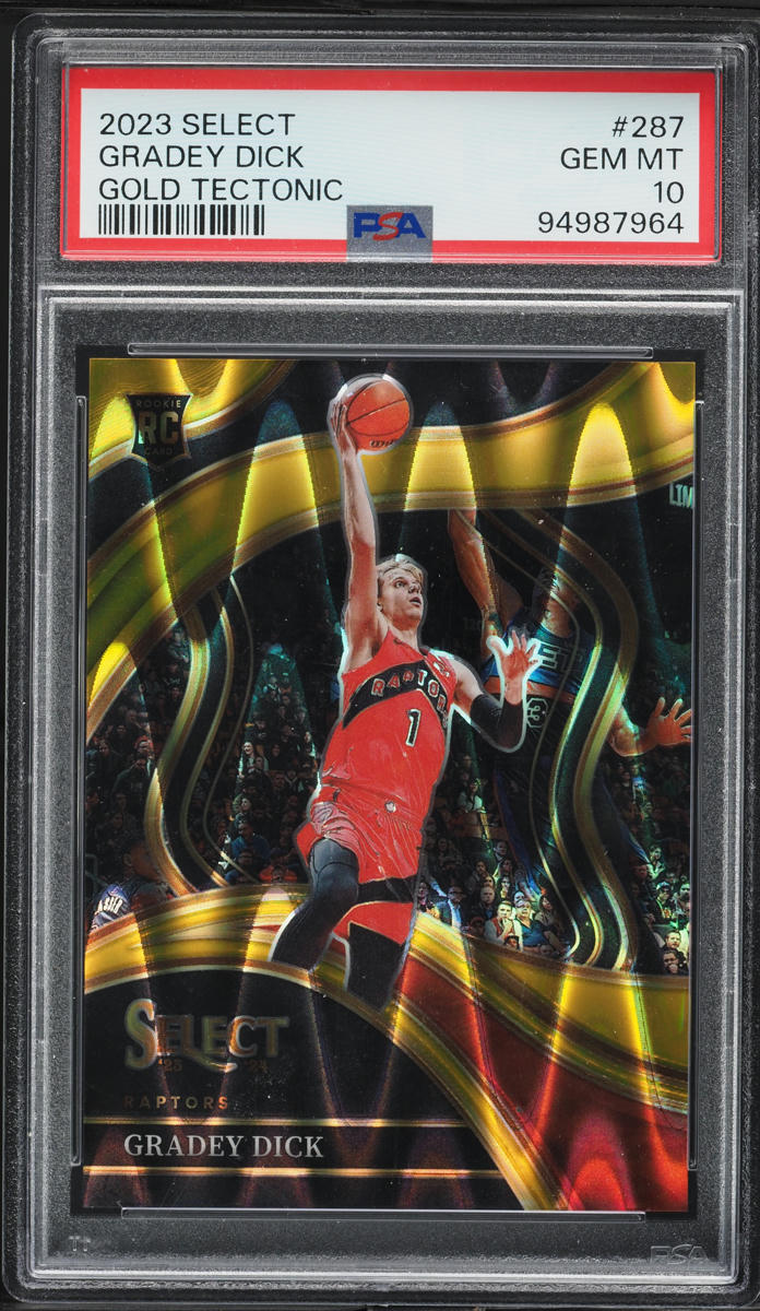 2023 Select Courtside Gold Tectonic Prizm Gradey Dick ROOKIE /10 #287 ...