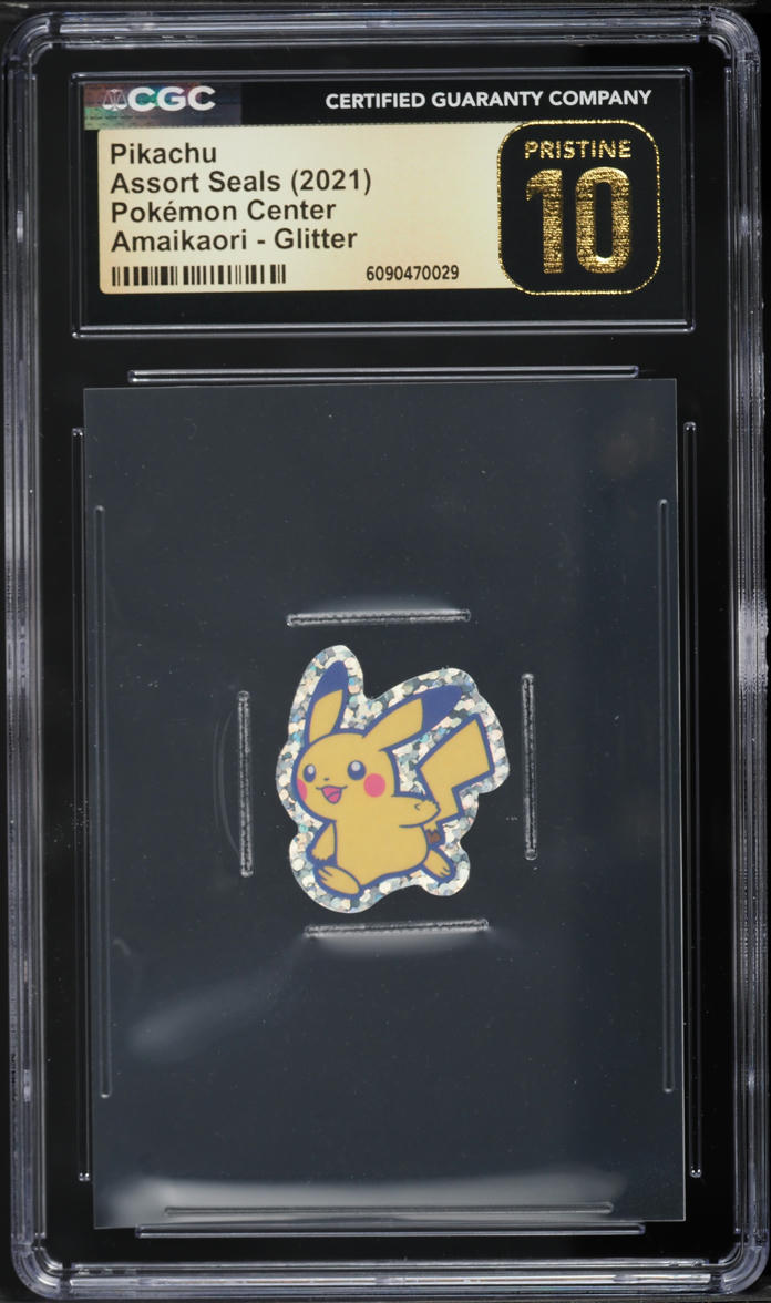 2021 Pokemon Center Assort Seals Amaikaori Glitter Pikachu CGC 10 ...