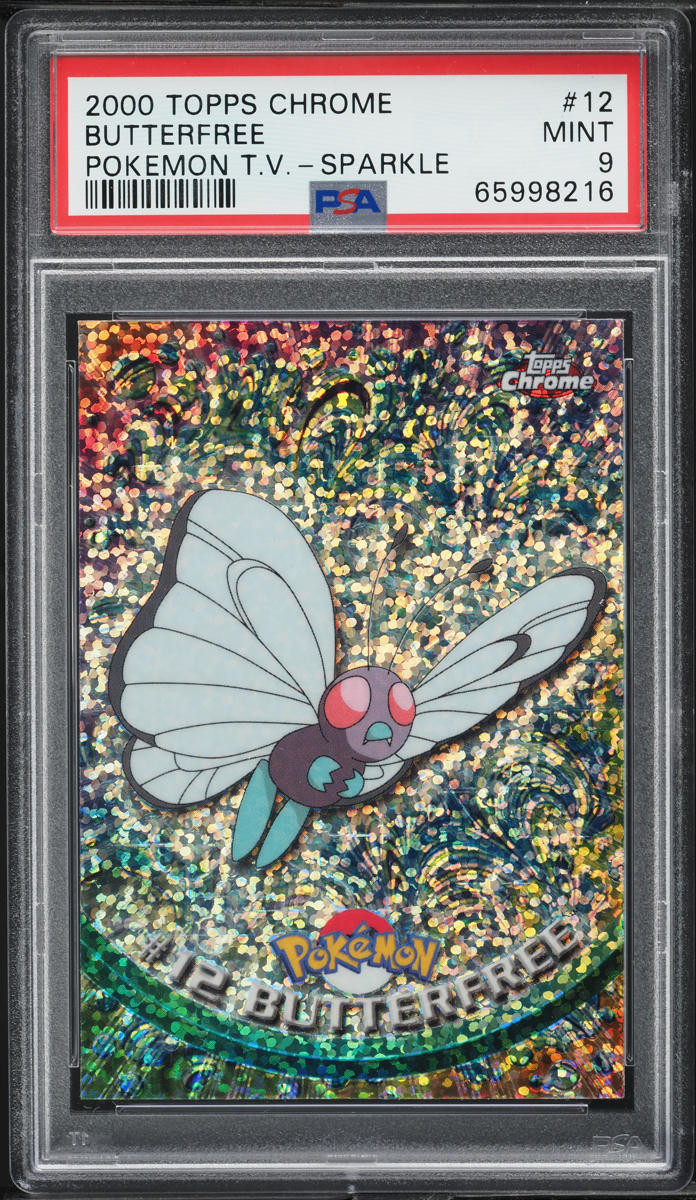 2000 Topps Chrome Pokemon Series 1 Sparkle Butterfree #12 PSA 9 MINT on Fanatics Collect