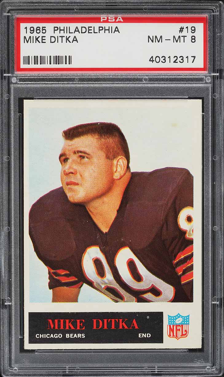 1965 Philadelphia Mike Ditka #19 PSA 8 NM-MT on Fanatics Collect