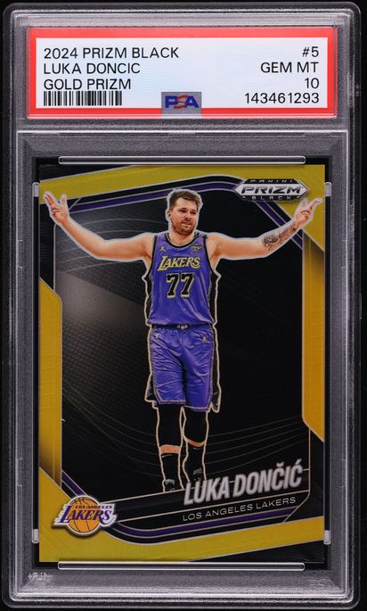 2024 Panini Prizm Black Gold Luka Doncic /10 #5 PSA 10 GEM MINT on ...
