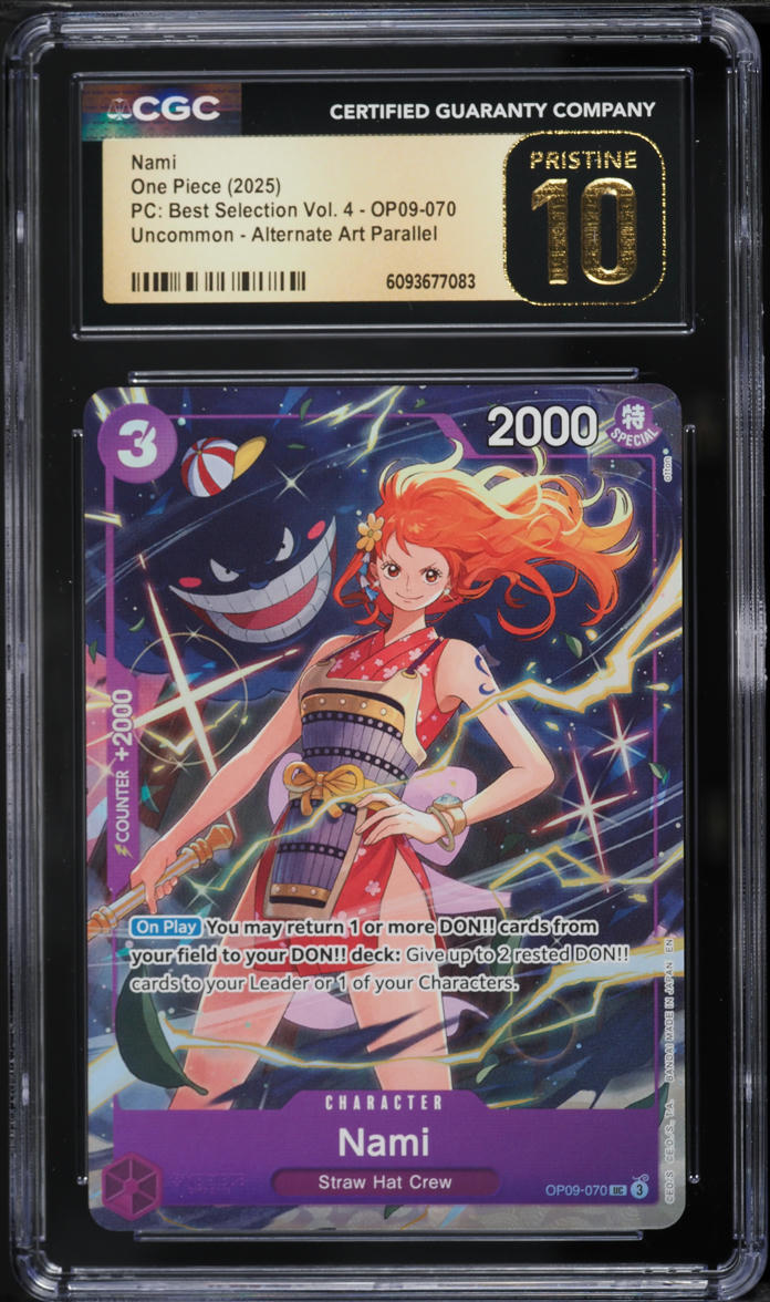 2025 One Piece PC: Best Selection Vol. 4 Alt Art Nami #OP09-070 CGC 10 ...