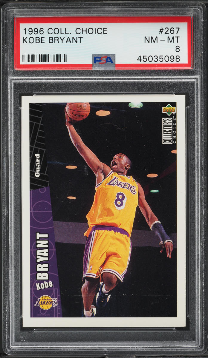 1996 Collector's Choice Kobe Bryant ROOKIE #267 PSA 8 NM-MT on Fanatics ...