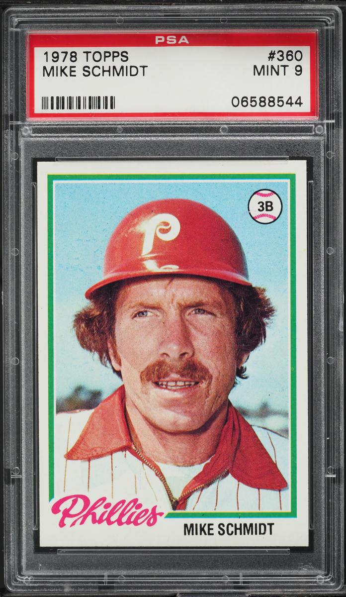 1978 Topps Mike Schmidt #360 PSA 9 MINT on Fanatics Collect