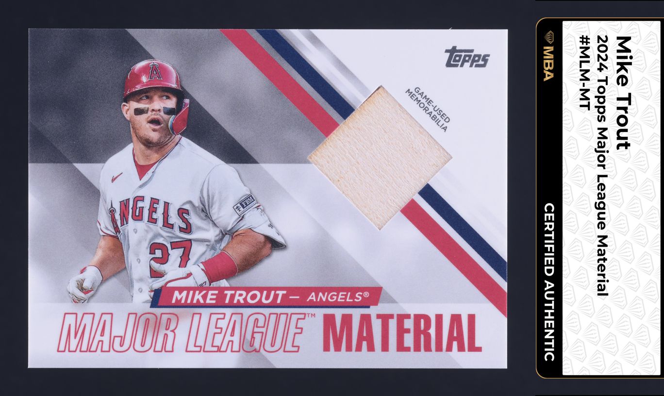 2024 Topps Major League Material Mike Trout PATCH #MLM-MT MBA AUTH on Fanatics Collect