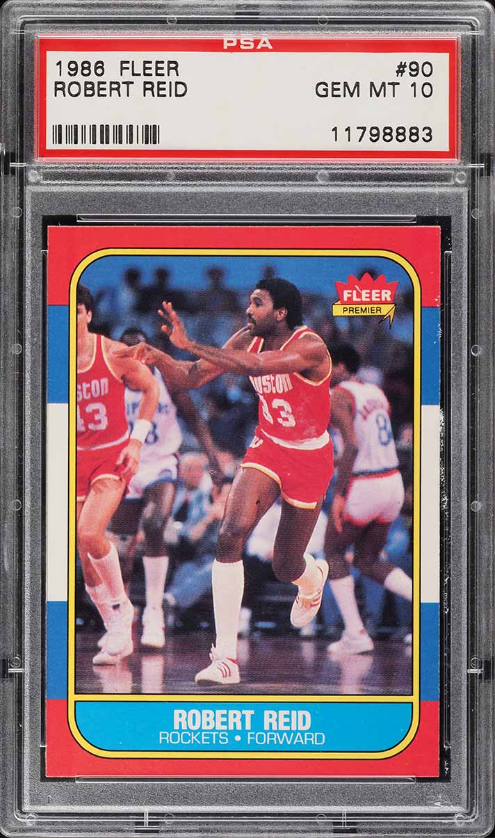 1986 Fleer Basketball Robert Reid #90 PSA 10 GEM MINT on Fanatics Collect