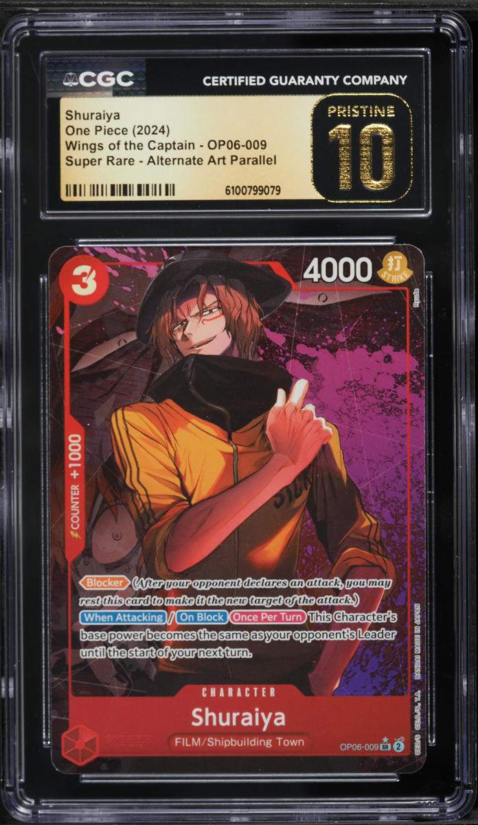 2024 One Piece Wings Of The Captain Alt Art Shuraiya #OP06-009 CGC 10 ...