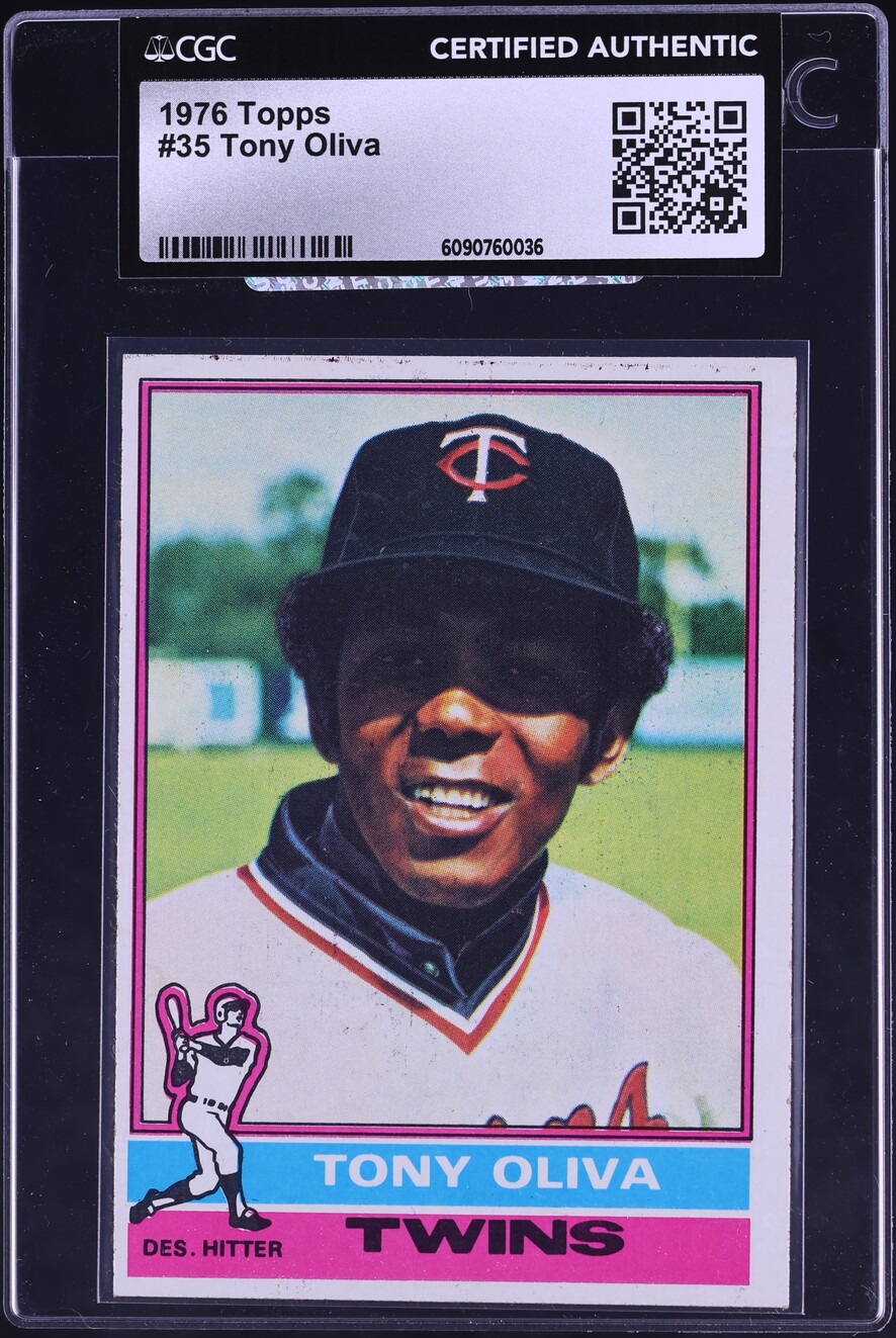 1976 Topps Tony Oliva #35 CGC AUTH on Fanatics Collect