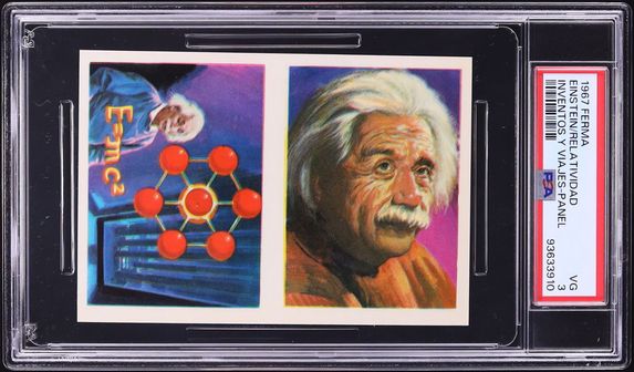 1967 Ferma Inventos Y Viajes Panel Albert Einstein PSA 3 VG on Fanatics ...