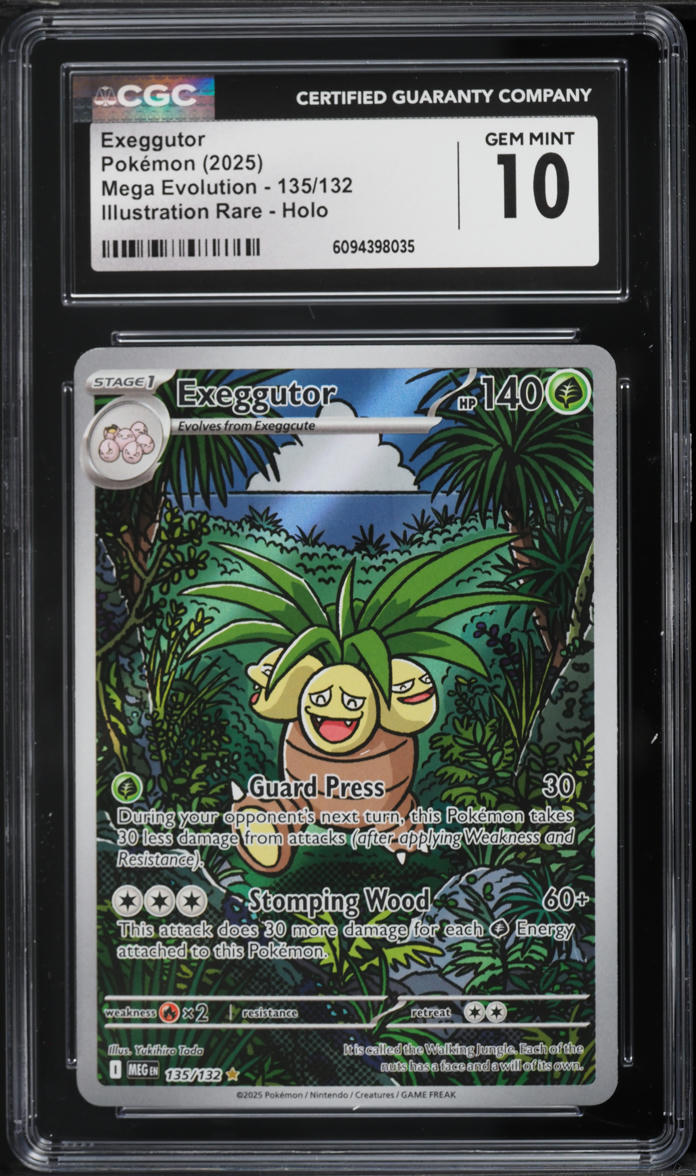 2025 Pokemon Mega Evolution IR Exeggutor #135 CGC 10 GEM MINT on ...