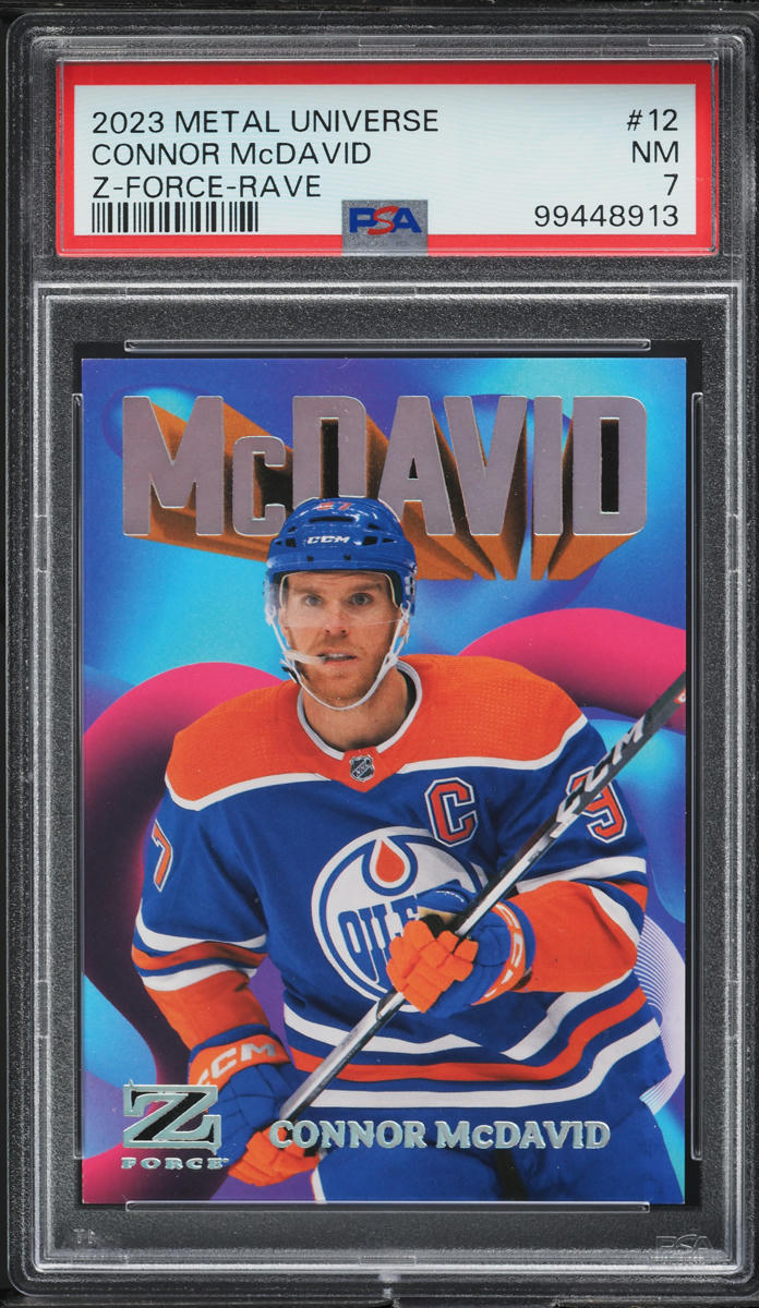 2023 Metal Universe Z-Force Rave Connor McDavid /399 #12 PSA 7 NRMT on ...