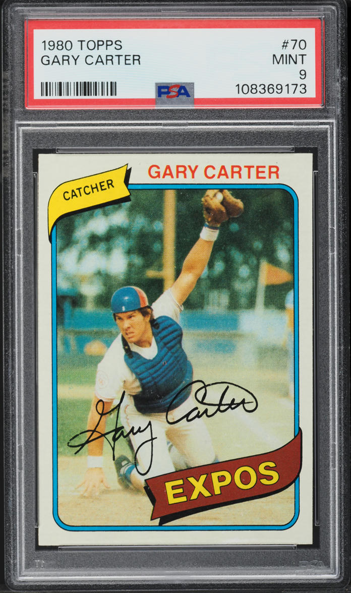 1980 Topps Gary Carter #70 PSA 9 MINT on Fanatics Collect