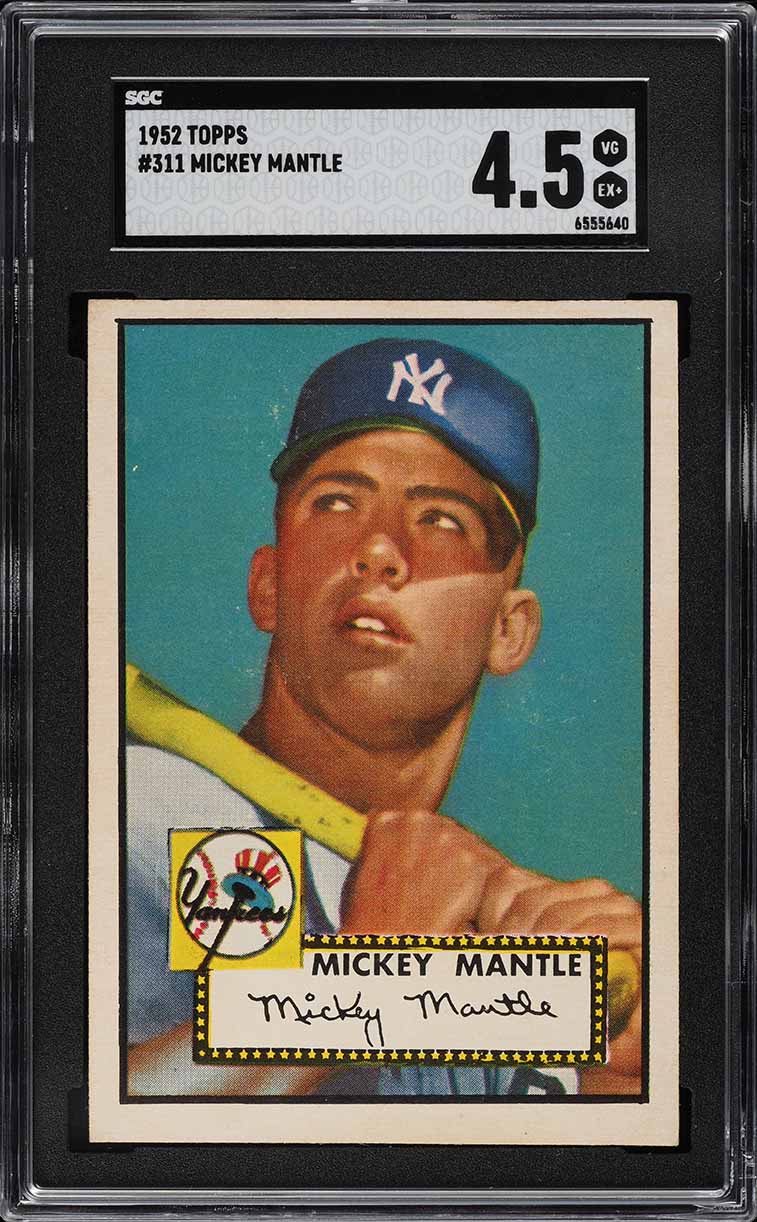 1952 Topps Mickey Mantle #311 SGC 4.5 VGEX+ on Fanatics Collect