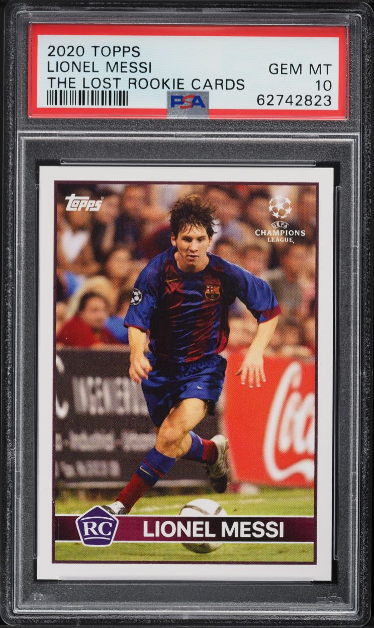 2020 Topps The Lost Rookie Cards Lionel Messi PSA 10 GEM MINT on ...