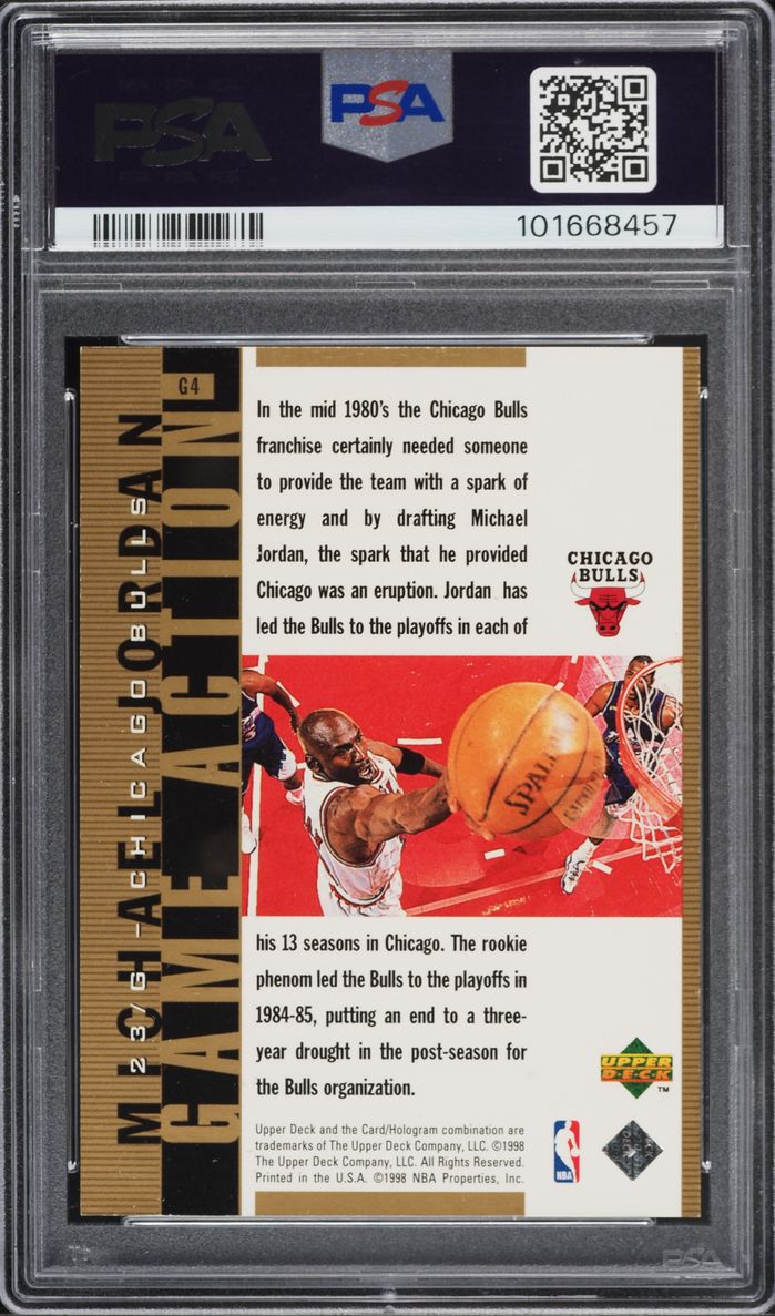 1998 Upper Deck MJ Living Legend Game Action Gold Michael Jordan /23 # ...