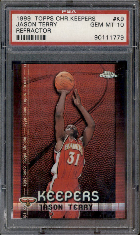 1999 Topps Chrome Keepers Refractor #K9 Jason Terry PSA 10 on Fanatics Collect