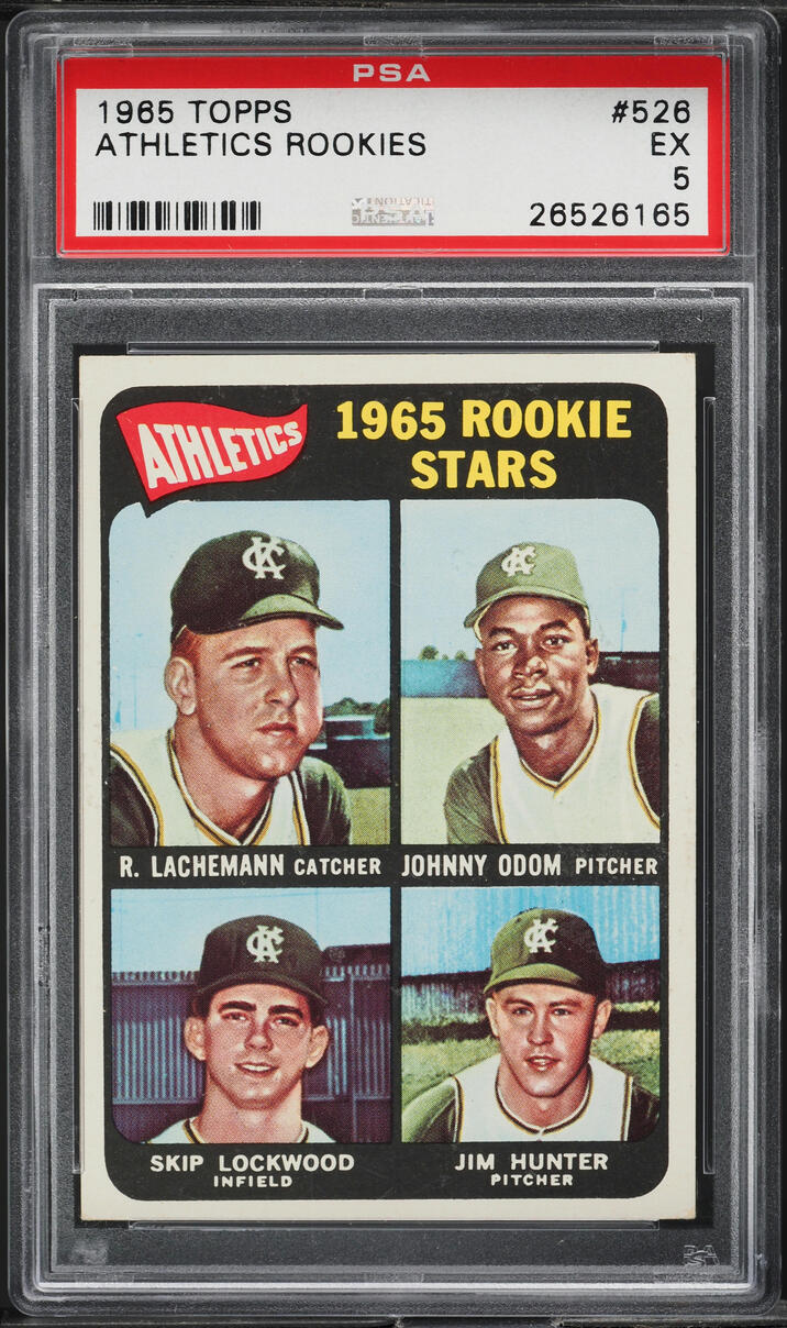 1965 Topps Catfish Hunter ROOKIE #526 PSA 5 EX on Fanatics Collect
