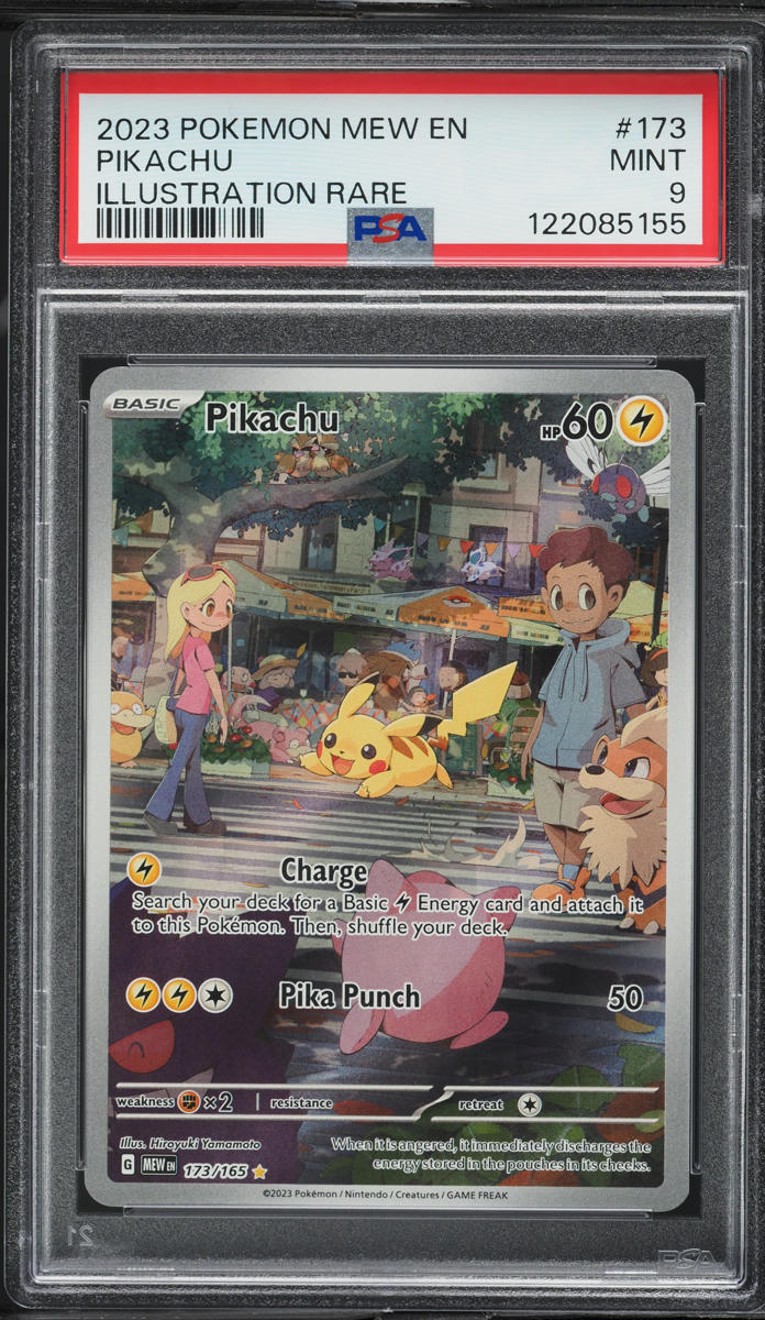 2023 Pokemon Scarlet & Violet 151 IR Pikachu #173 PSA 9 MINT on ...