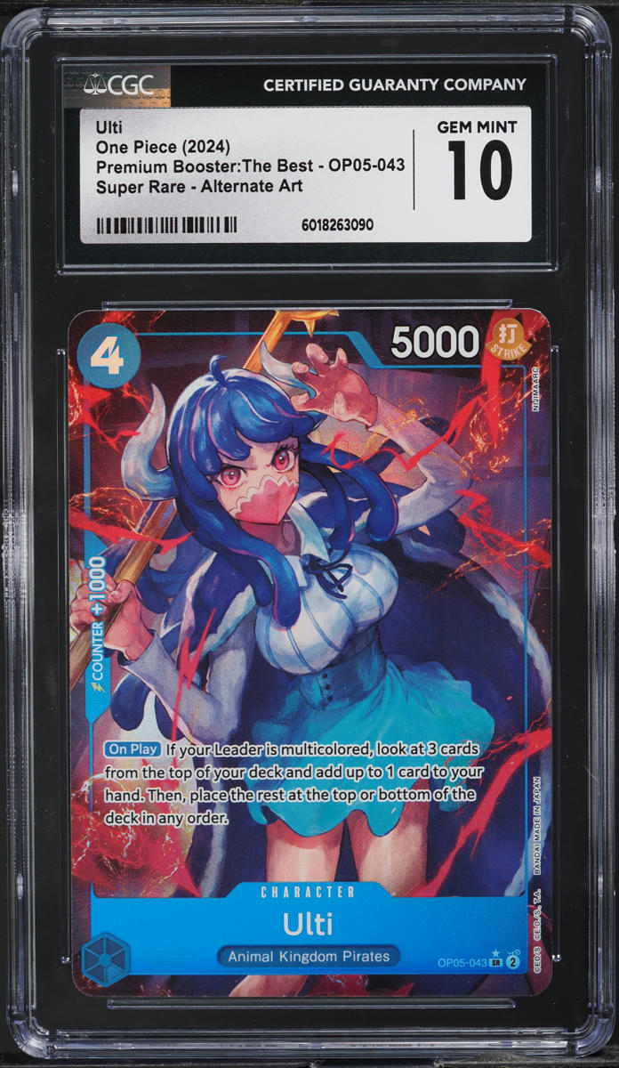 2024 One Piece Premium The Best Alt Art Ulti #OP05-043 CGC 10 GEM MINT on Fanatics Collect