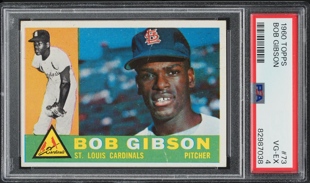 1960 Topps Bob Gibson #73 PSA 4 VGEX on Fanatics Collect