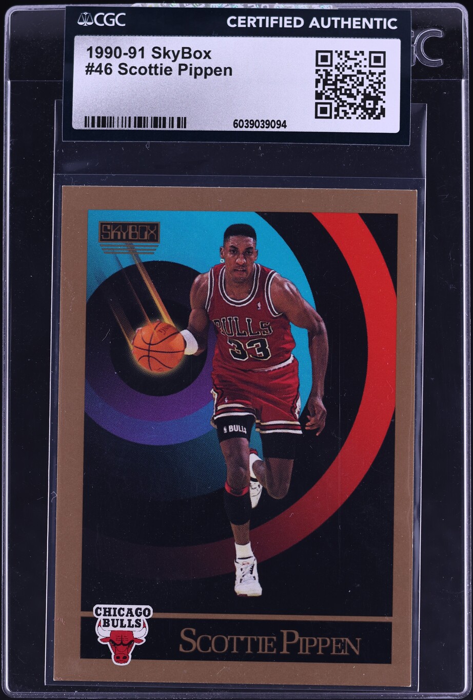 1990 Skybox Basketball Scottie Pippen #46 CGC AUTH on Fanatics Collect
