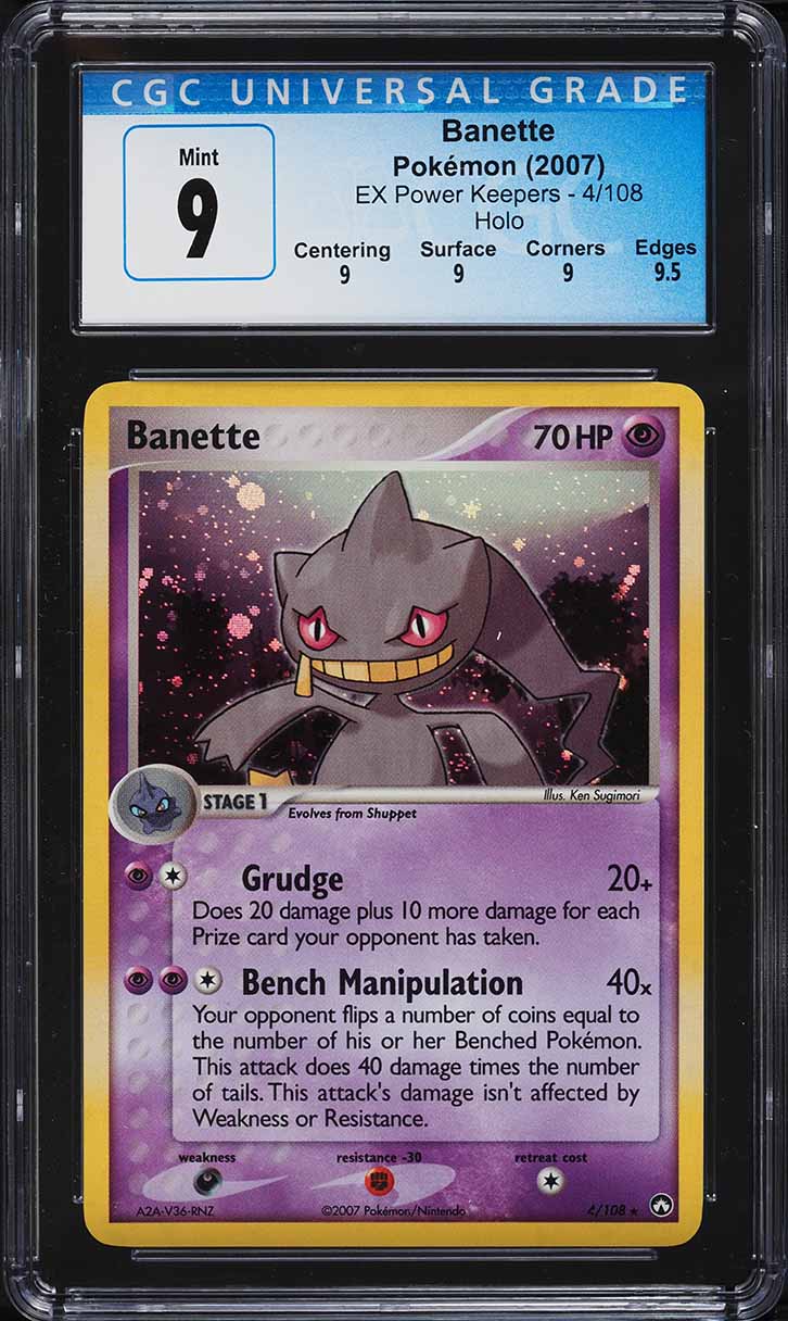 2007 Pokemon EX Power Keepers Holo Banette #4 CGC 9 MINT on Fanatics ...