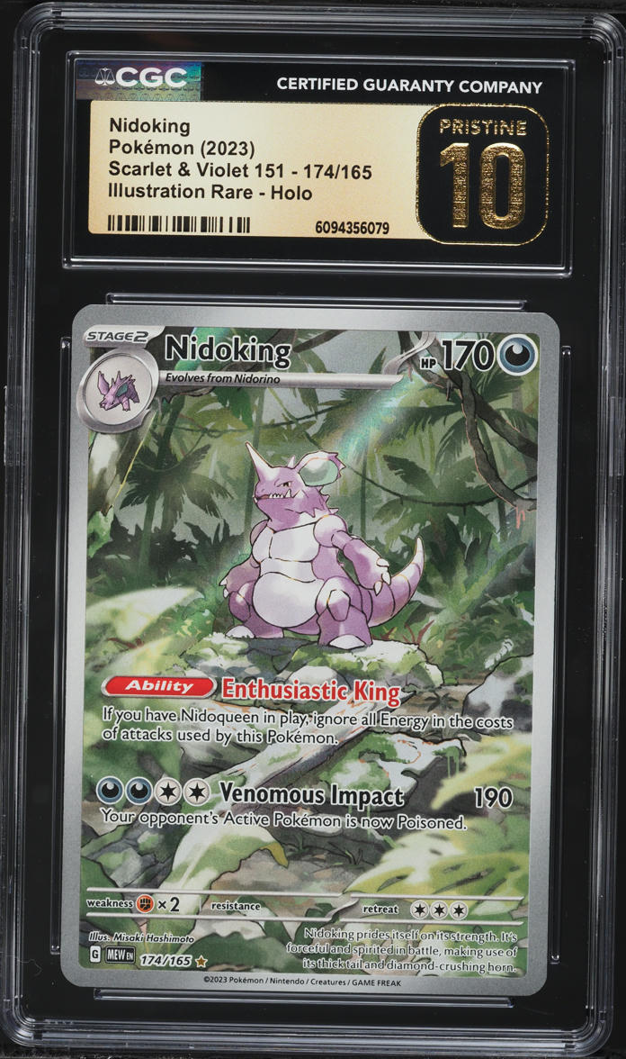 2023 Pokemon Scarlet & Violet 151 IR Nidoking #174 CGC 10 PRISTINE on ...