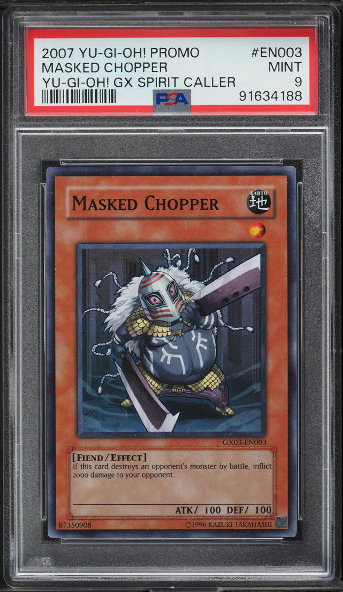 2007 Yu-Gi-Oh! Promo GX Spirit Caller Masked Chopper #GX03-EN003 PSA 9 ...